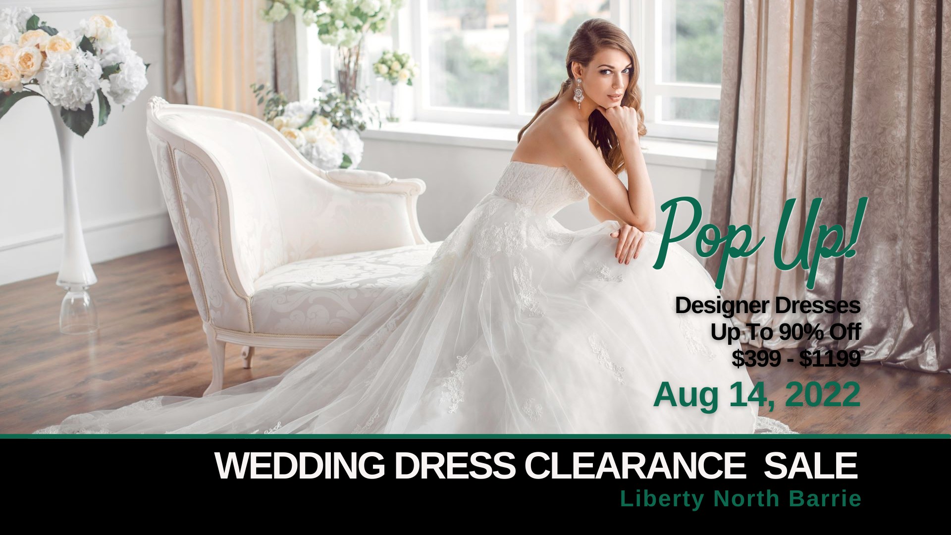 Pop-Up Wedding Dress Sale Barrie - Opportunity Bridal