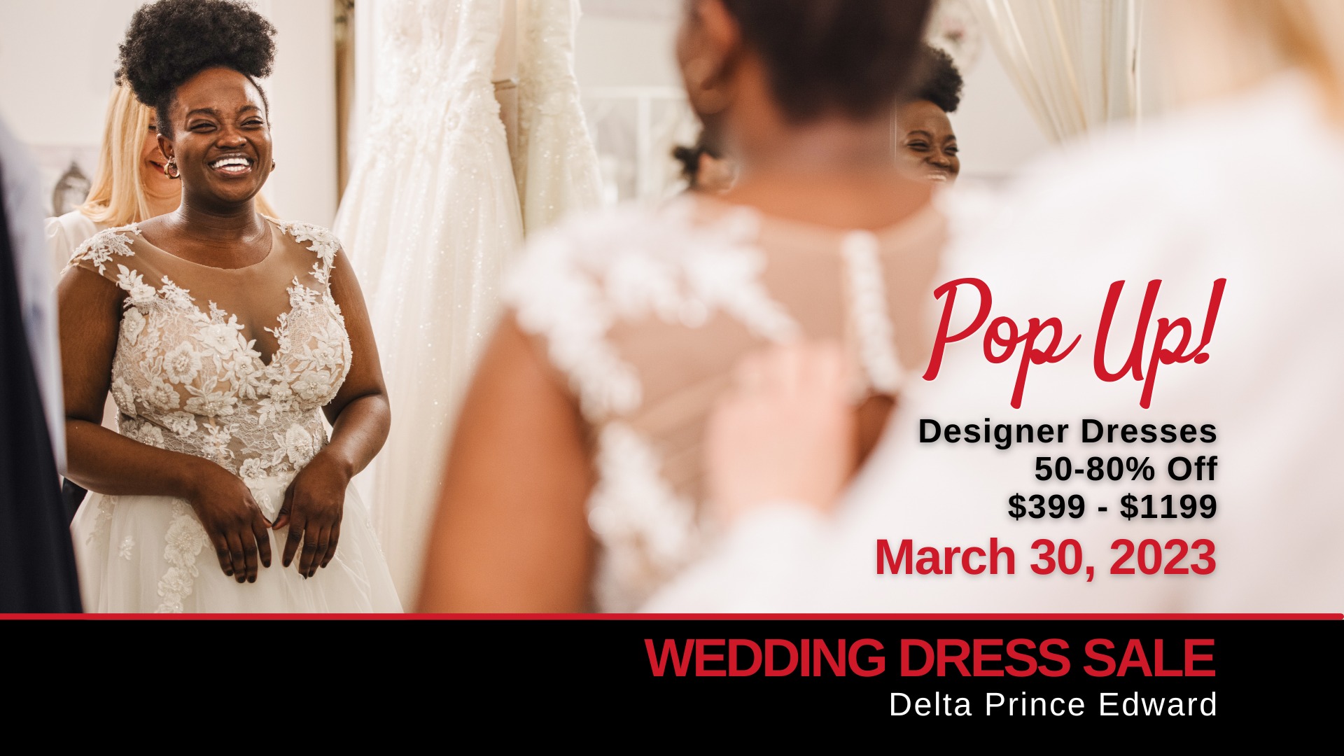 Pop-Up Wedding Dress Sale Charlottetown - Opportunity Bridal