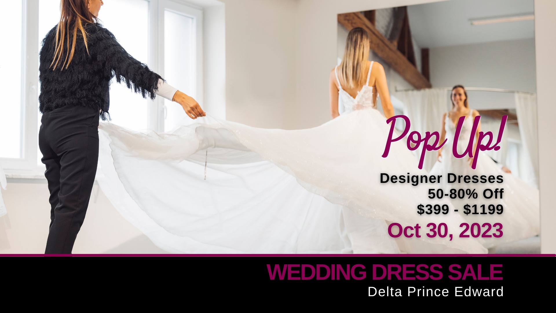 Pop-Up Wedding Dress Sale Charlottetown - Opportunity Bridal