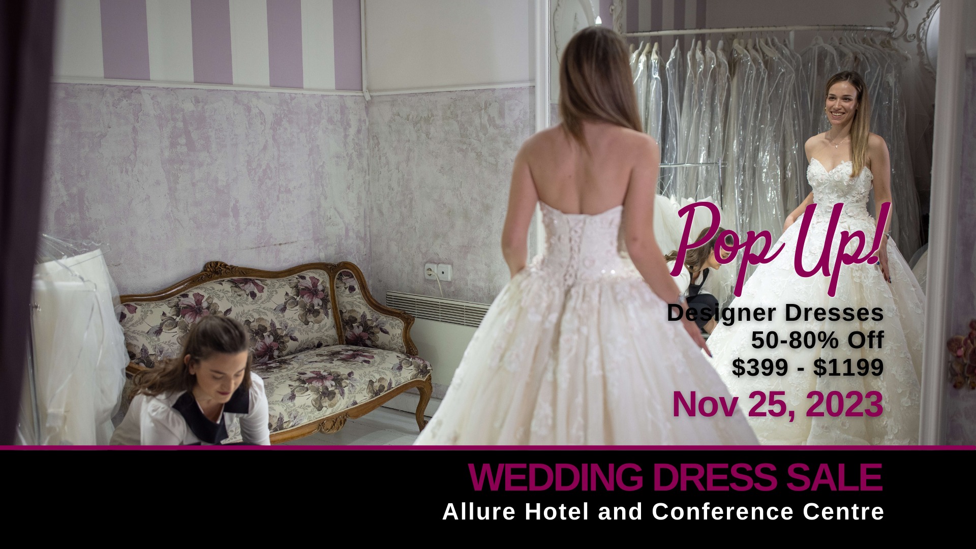 Pop-Up Wedding Dress Sale Barrie - Opportunity Bridal